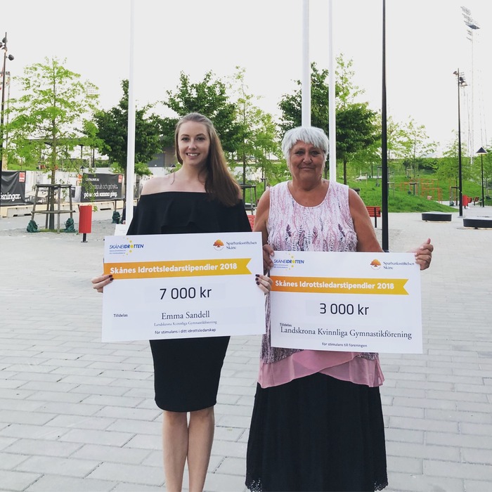 Emma Sandell får stipendium av Sparbanken Skåne :: Landskrona Kvinnliga GF